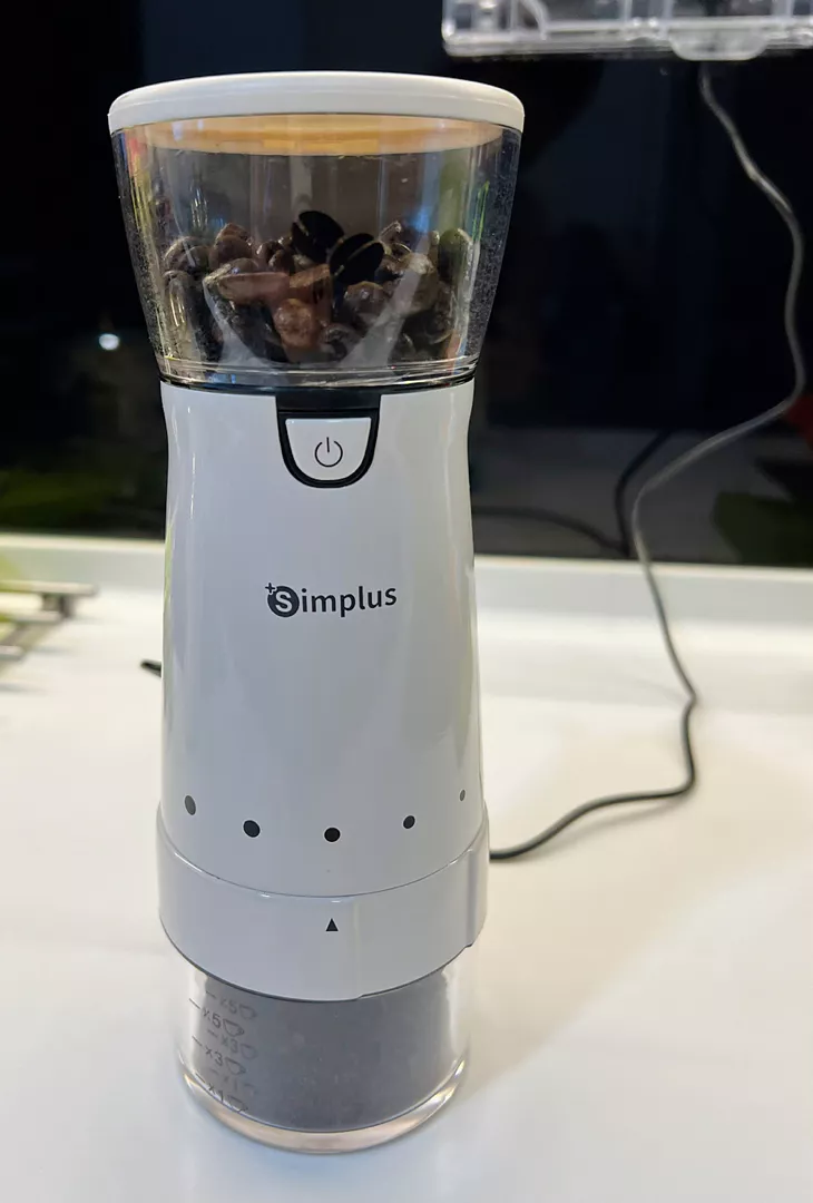 Simplus Coffee Bean Grinder Electric Portable Ceramic Core Review ...